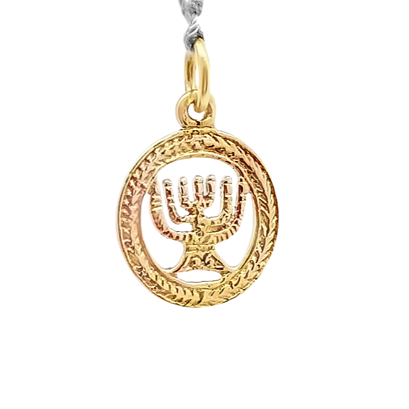 Yellow Menorah Charm – Landsberg Jewelers