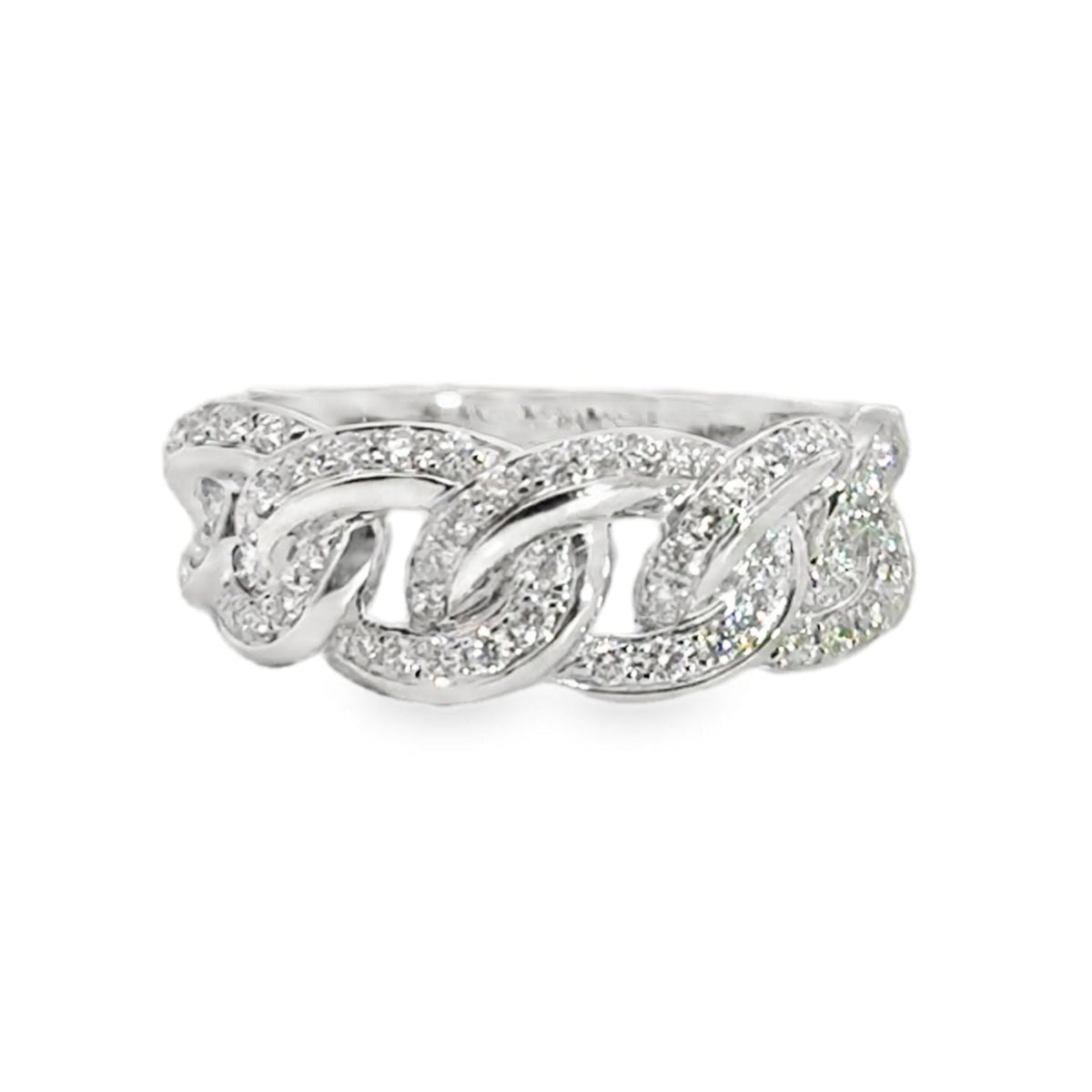 Diamond Chain Link Ring – Landsberg Jewelers