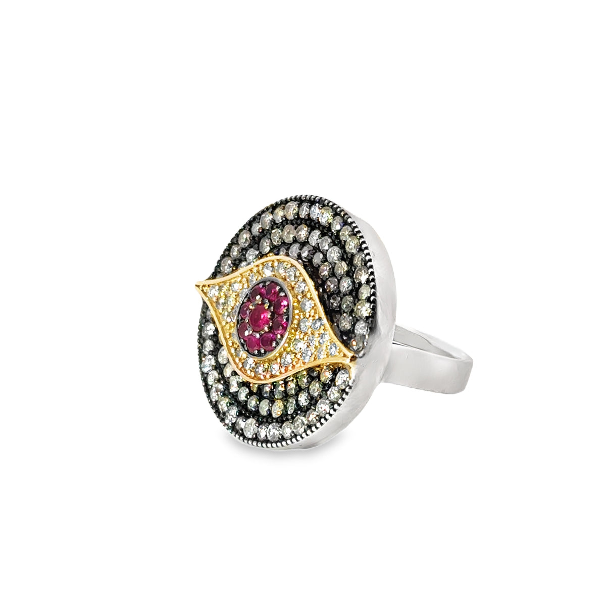 Large Ruby Evil Eye Fashion Ring – Landsberg Jewelers