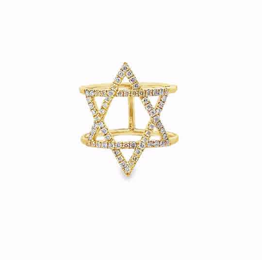 Star of David Diamond Ring – Landsberg Jewelers