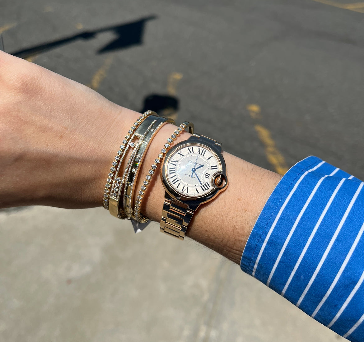 Shy Creation Diamond Slider Bangle Bracelet – Landsberg Jewelers